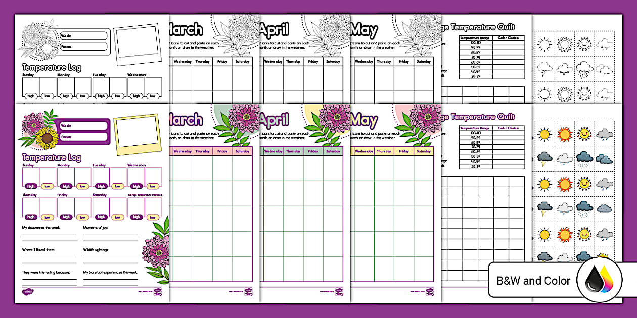 Spring Weather Tracker | Homeschool Resource | Twinkl USA
