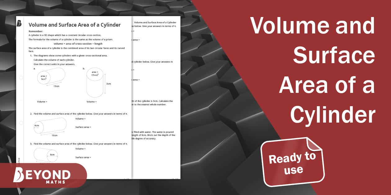 👉 Volume and Surface Area of Cylinders