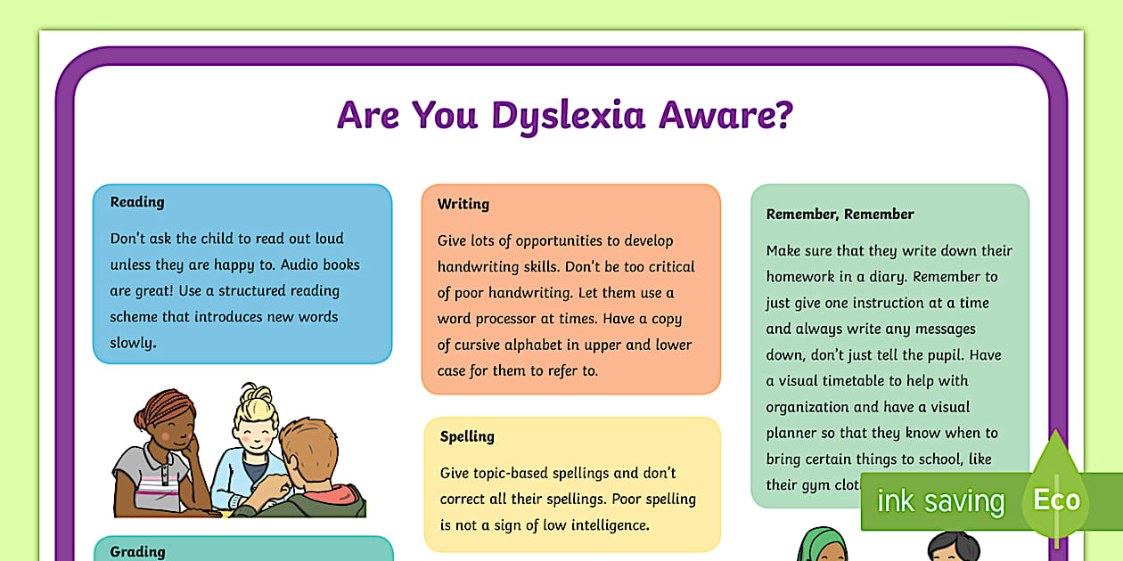 Dyslexia Strategies Poster | Special Education | Twinkl USA