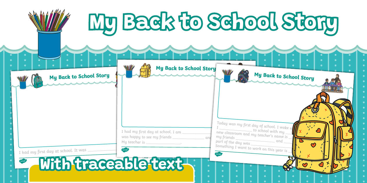 Back to School Story Template