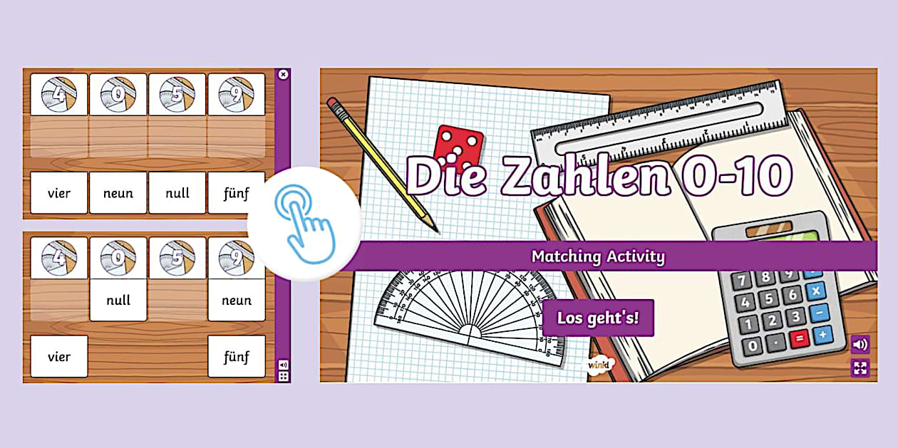 👉 German Numbers Game | Interactive Matching Game | Twinkl GO