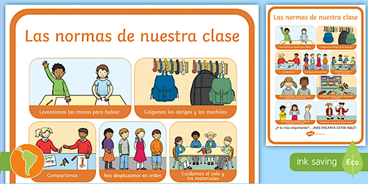 Reglas de nuestra clase- Guía de trabajo - Twinkl