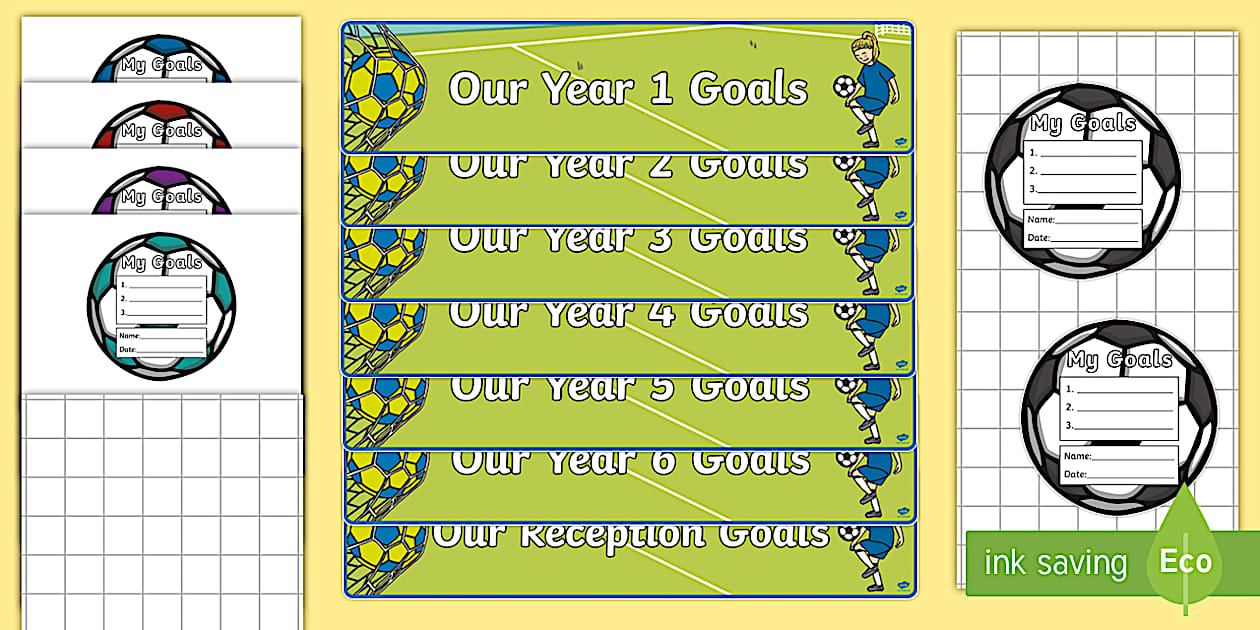 Cursive Our Class Goals Display Pack (teacher made) - Twinkl