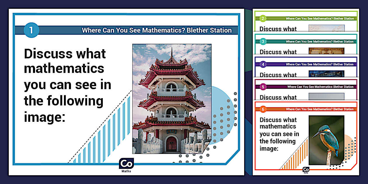 Where Can You See Mathematics? Blether Station - Twinkl