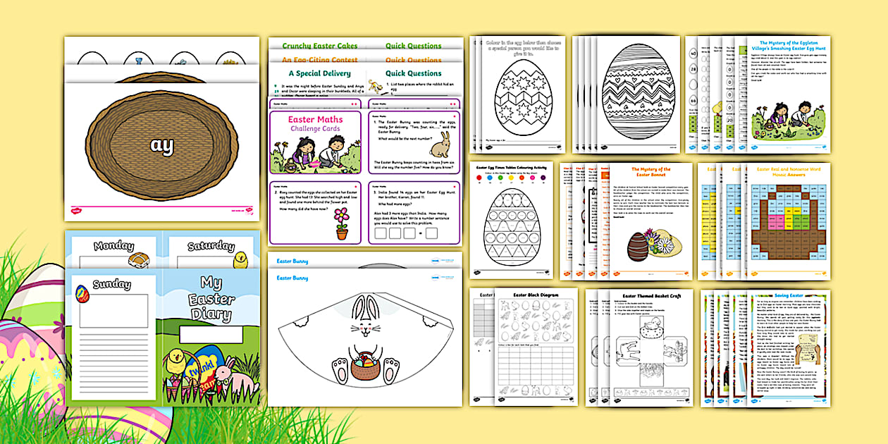 KS1 Easter Home Learning Activity Pack (teacher made)
