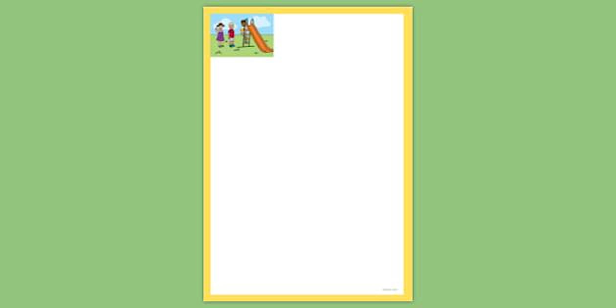 Simple Blank Slide Page Border | Page Borders | Twinkl
