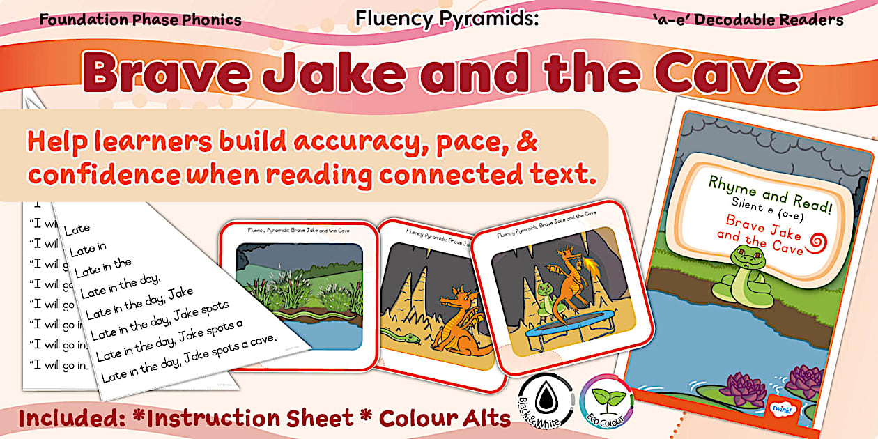 Foundation Phase Phonics - 'a-e' Decodable Readers - Fluency Pyramids ...