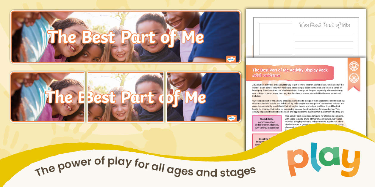 The Best Part of Me Activity Display Pack (Teacher-Made)