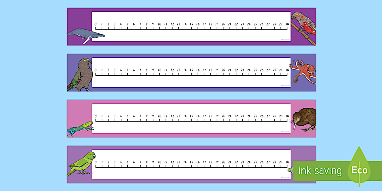Numbers to 30 Number Line (teacher made) - Twinkl