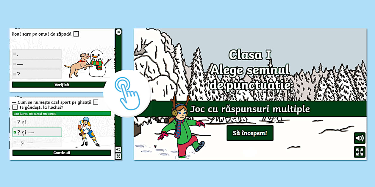 Clasa I Alege semnul de punctuație Joc online - Twinkl