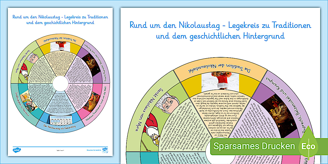 Legekreis zum Nikolaustag und St. Nikolaus | Grundschule Material