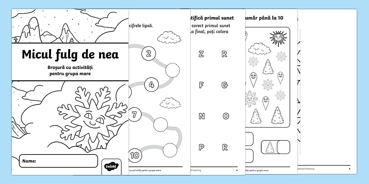 Micul fulg de nea – Broșură activități integrate grupa mare