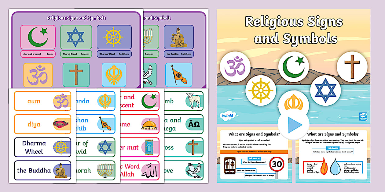 Religious Signs and Symbols (profesor hizo) - Twinkl