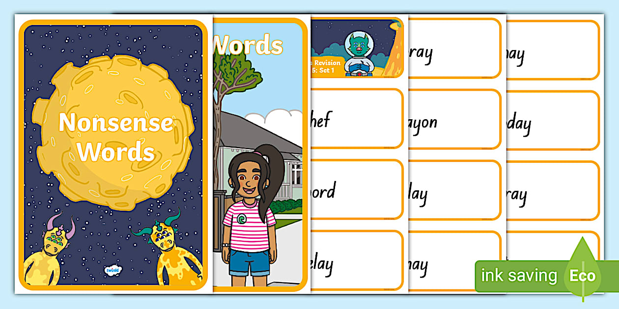 Real and Nonsense Words Interactive Display Pack 1