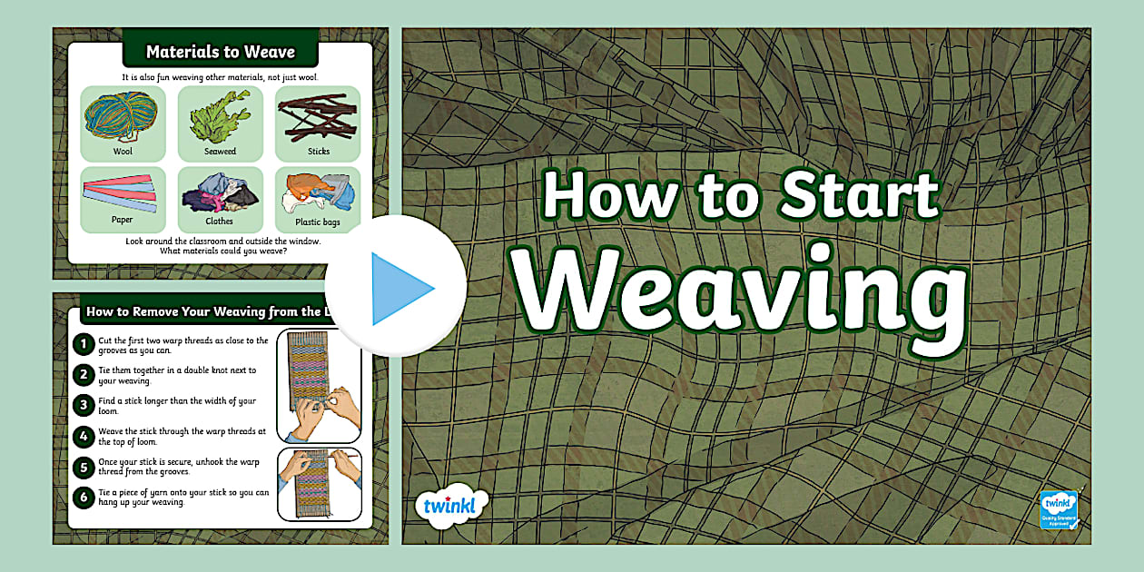 How to Start Weaving Powerpoint (teacher made) - Twinkl
