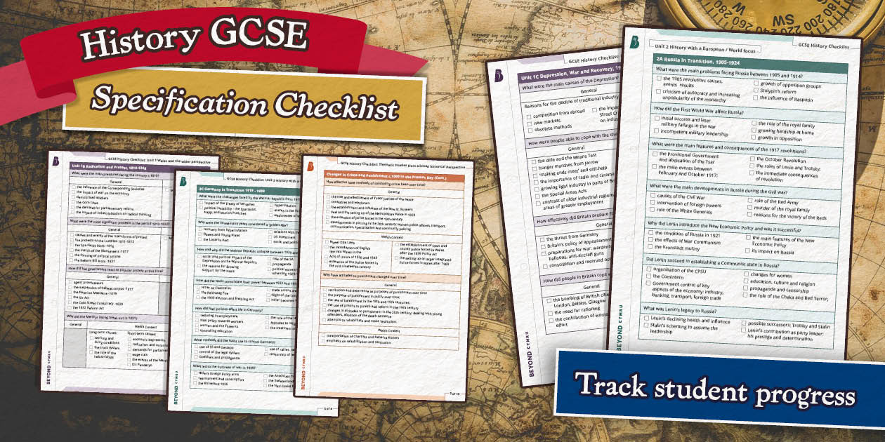 GCSE History Specification Checklist