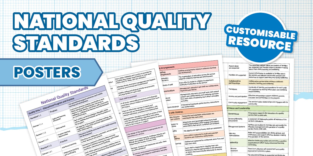 National Quality Standards Posters | Twinkl Planning Tools