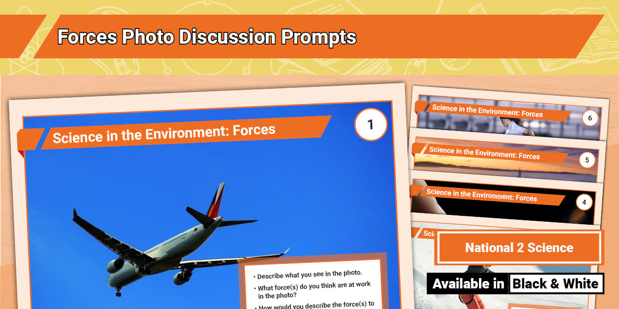 Photo discussion prompts for forces.