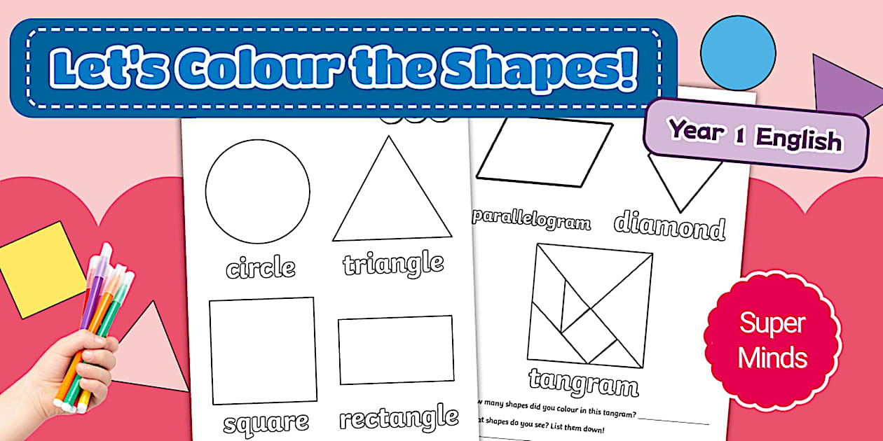 Let's Colour the Shapes Colouring Activity