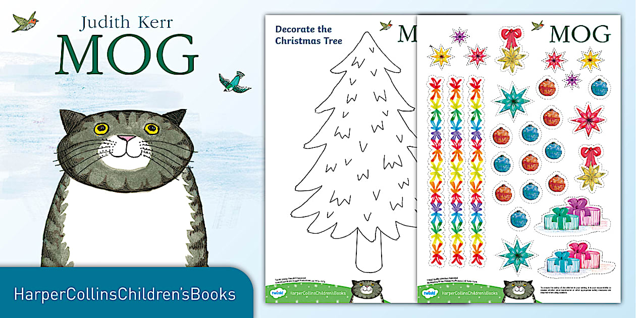 FREE! - Mog's Christmas: Cut and Stick Christmas Tree ActivityDo*