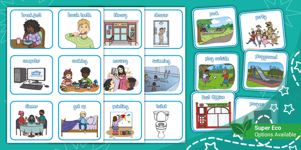 Daily Routine Cards for Home (teacher made) - Twinkl