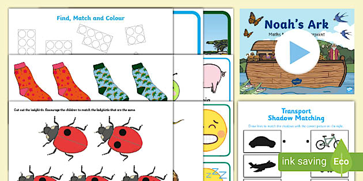 👉 EYFS Nursery Maths Activity Packs: Matching - Twinkl