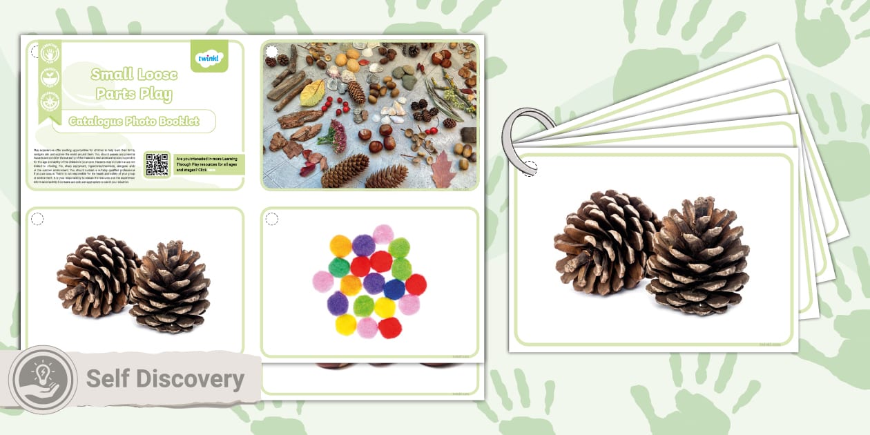 Small Loose Parts Play Catalogue Photo Booklet - Twinkl