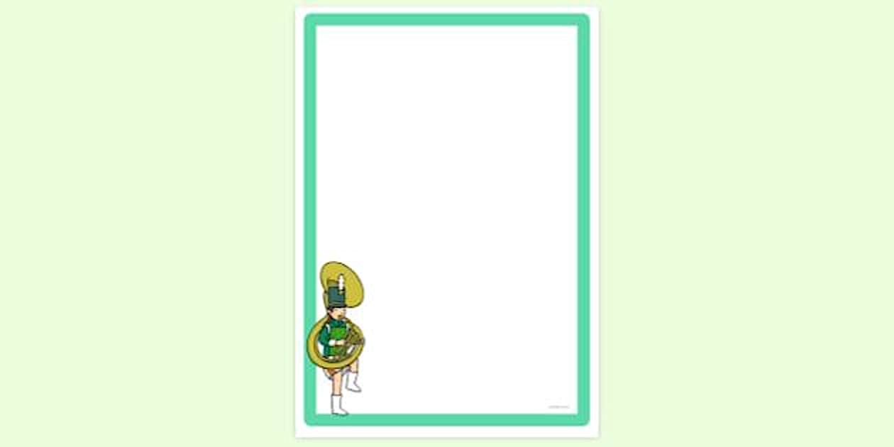 Tuba Music Instrument Page Border | Display Borders - Twinkl