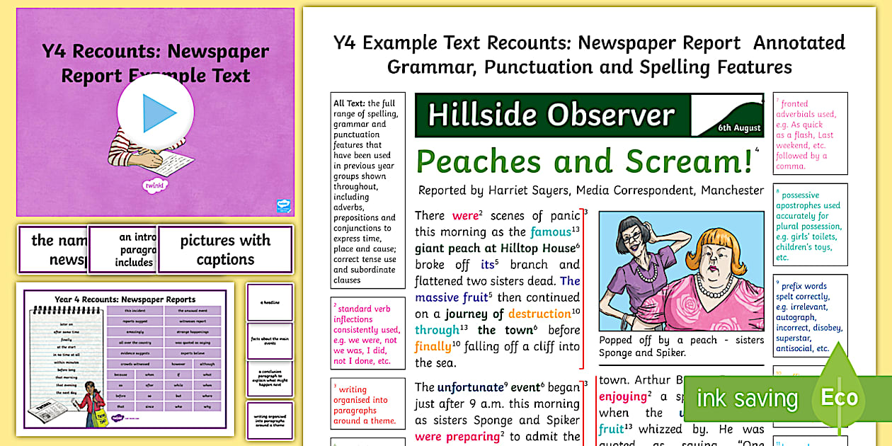 Journalism teaching resource- KS2 - Primary resource