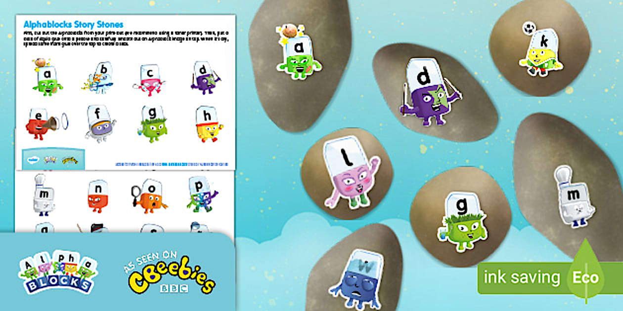 FREE! - Alphablocks: Story Stones (teacher made) - Twinkl