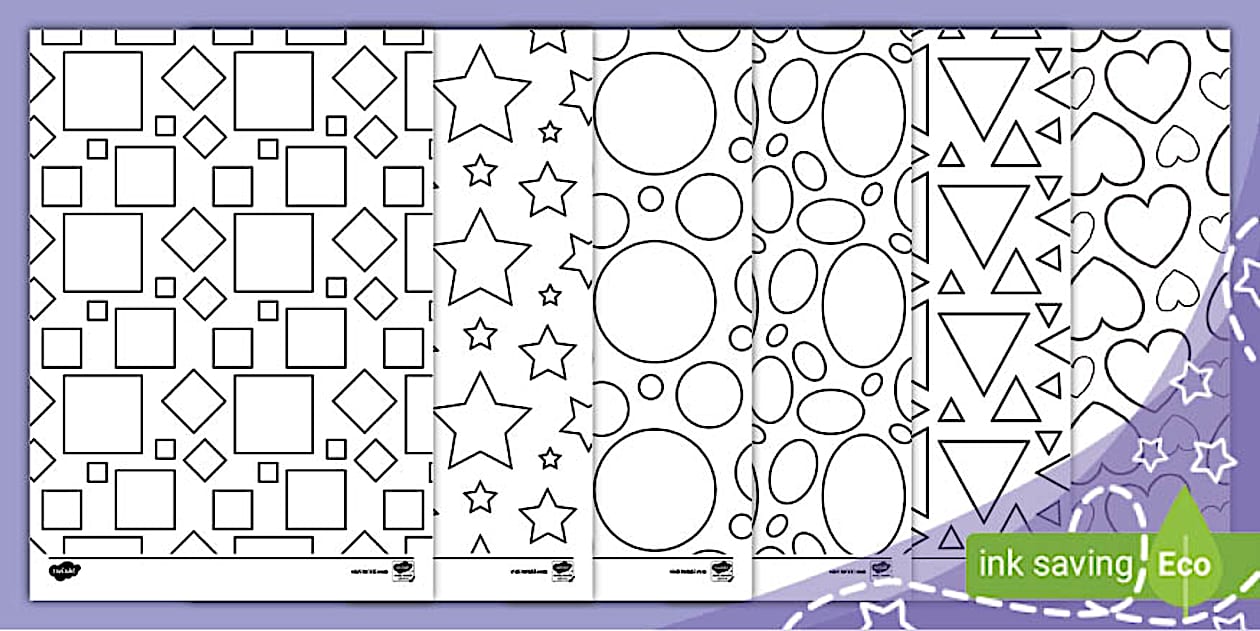 My First Shapes Colouring Pack (teacher made) - Twinkl