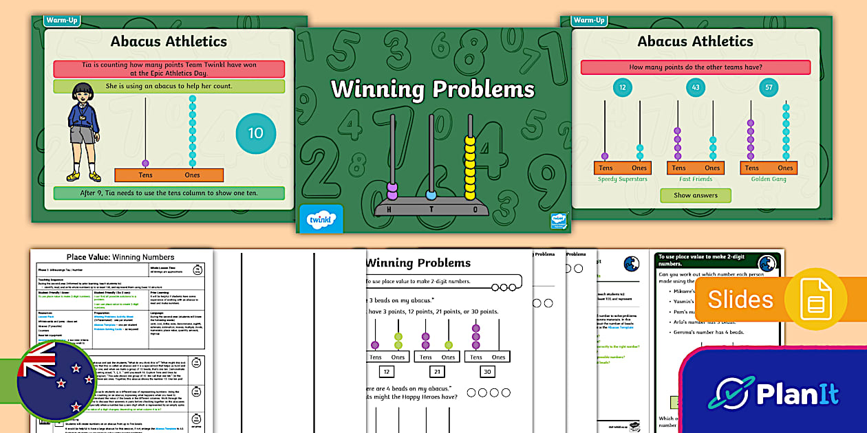 Place Value 2-Digit Numbers (Winning Problems) Lesson 3
