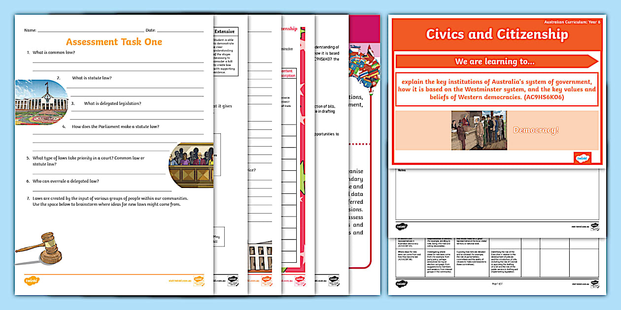 Where Ideas for New Laws Can Come From Assessment Pack