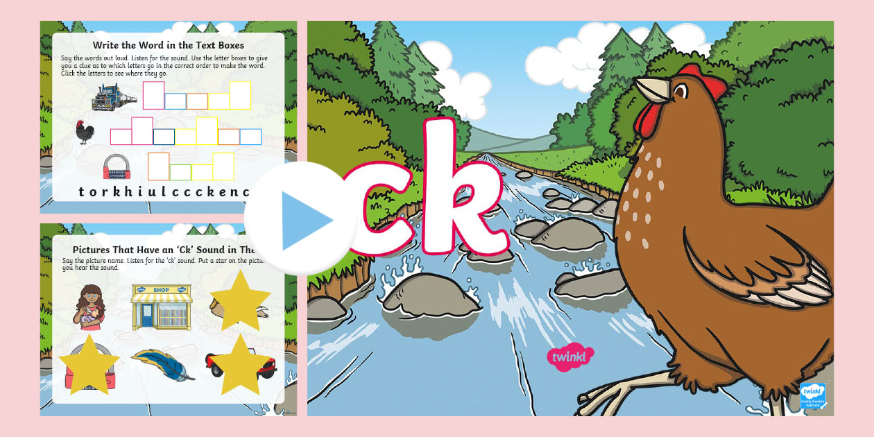 ‘CK’ Sound Words Ι Phonics Ι Blends and Digraphs Ι Twinkl.