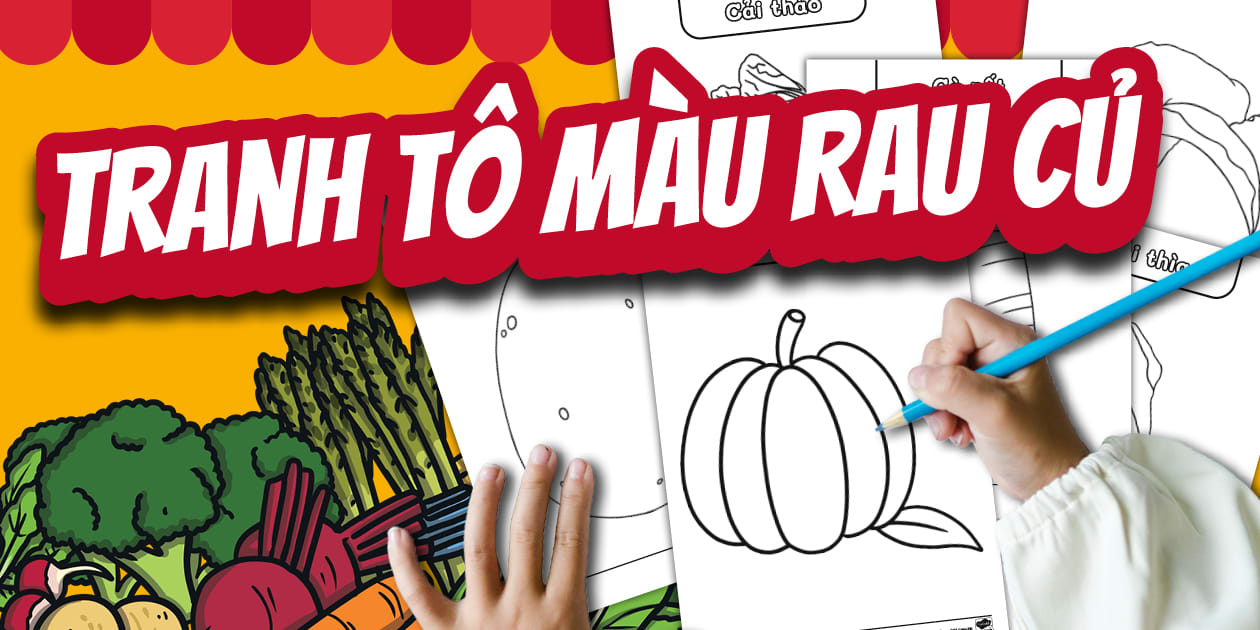Tranh Tô Màu Rau Củ