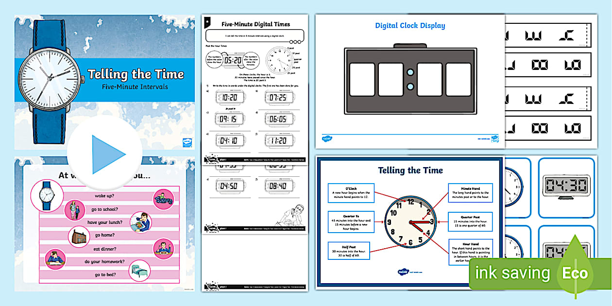 Time Resource Pack 3rd and 4th Class (teacher made) - Twinkl