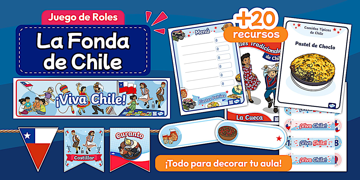 Juego | Rol | Fonda| Chilena (teacher made) - Twinkl