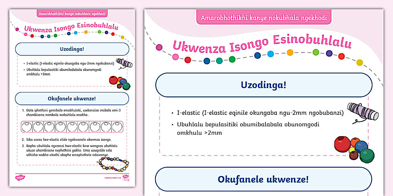 Amarobhothikhi kanye nokubhala ngekhodi - Ukwenza Isongo Esinobuhlalu