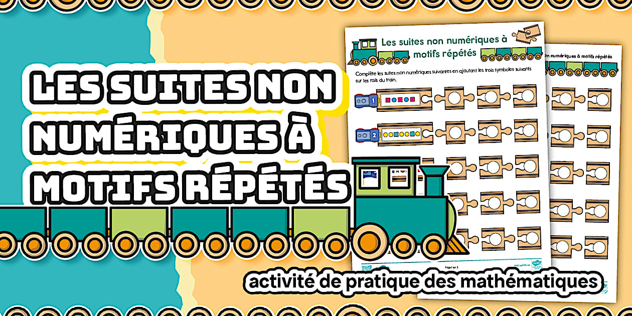 Les suites non numériques à motifs répétés