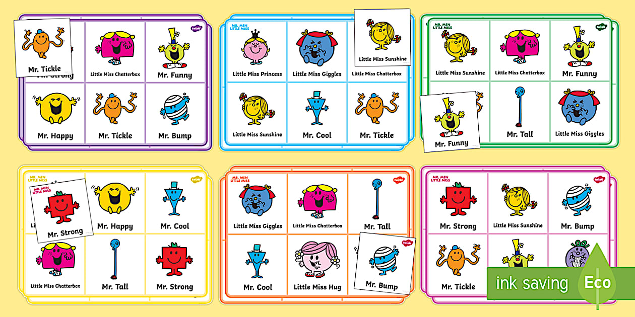 Mr. Men and Little Miss Bingo - Early Years Resource