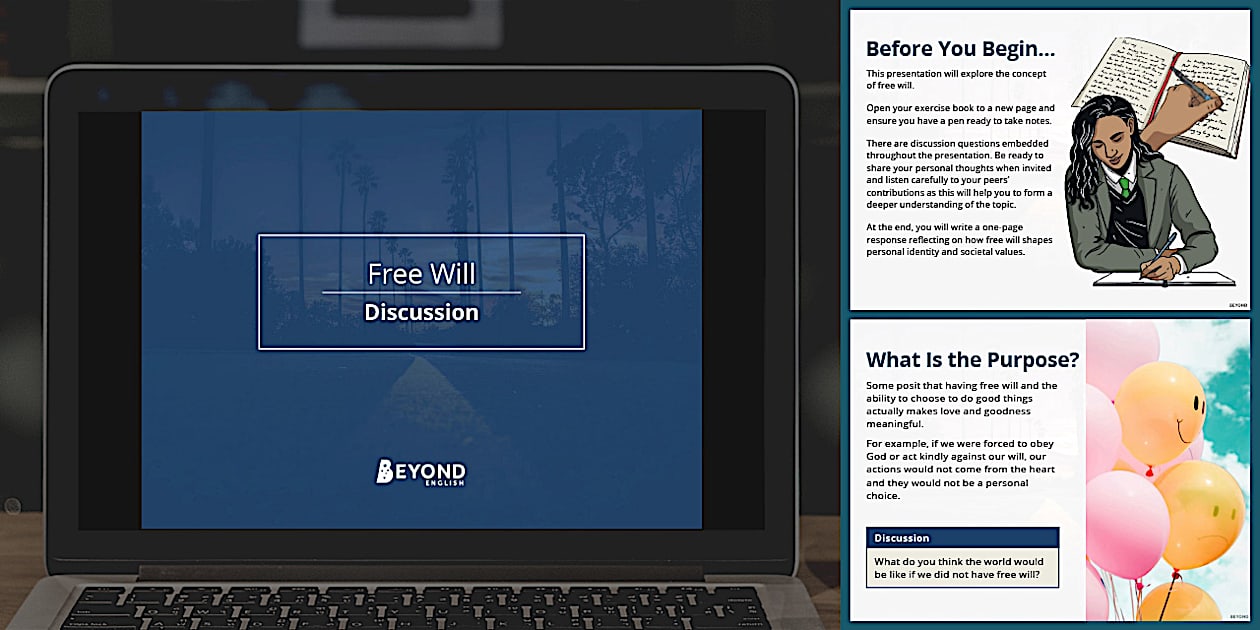 Free Will Discussion PPT (creat de profesori) - Twinkl