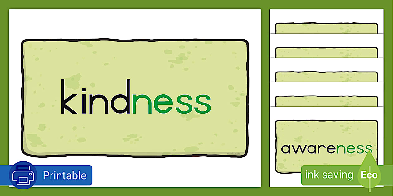 Suffix -ness Word Wall Cards (teacher made) - Twinkl