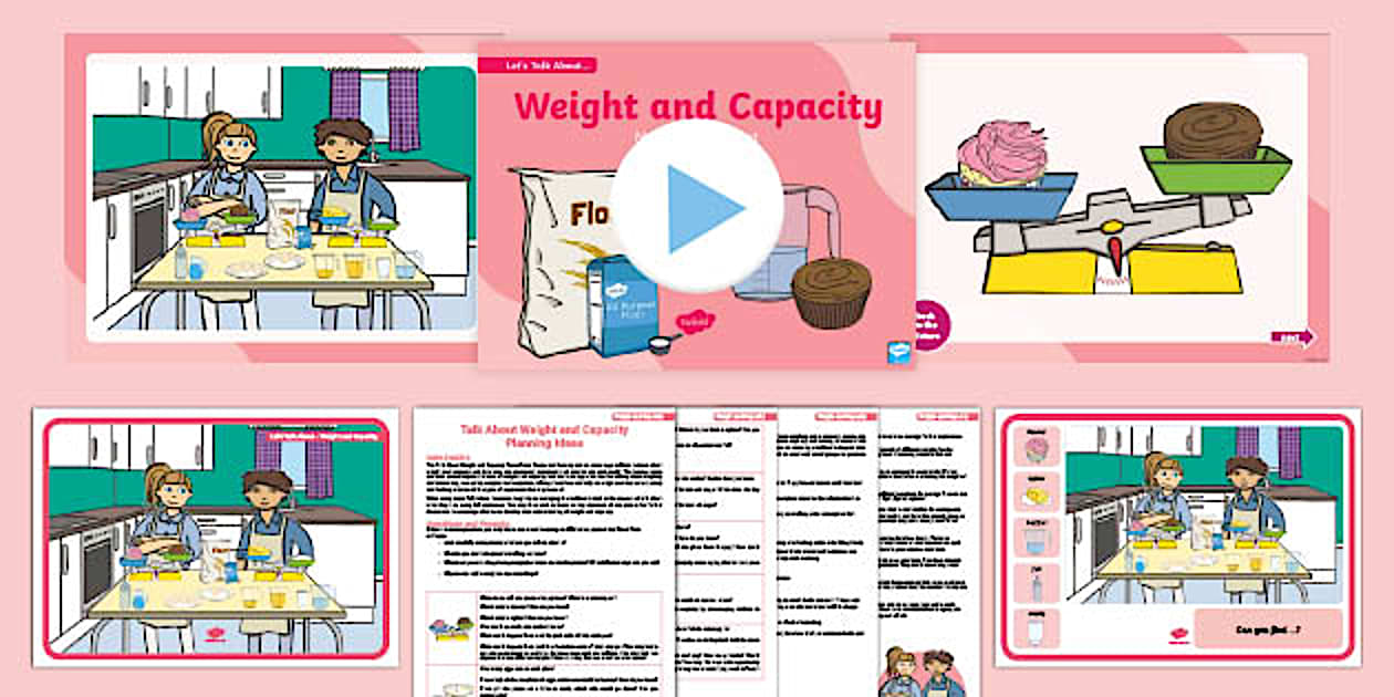 👉 Talk About Weight and Capacity Maths Resource Pack and Planning Ideas