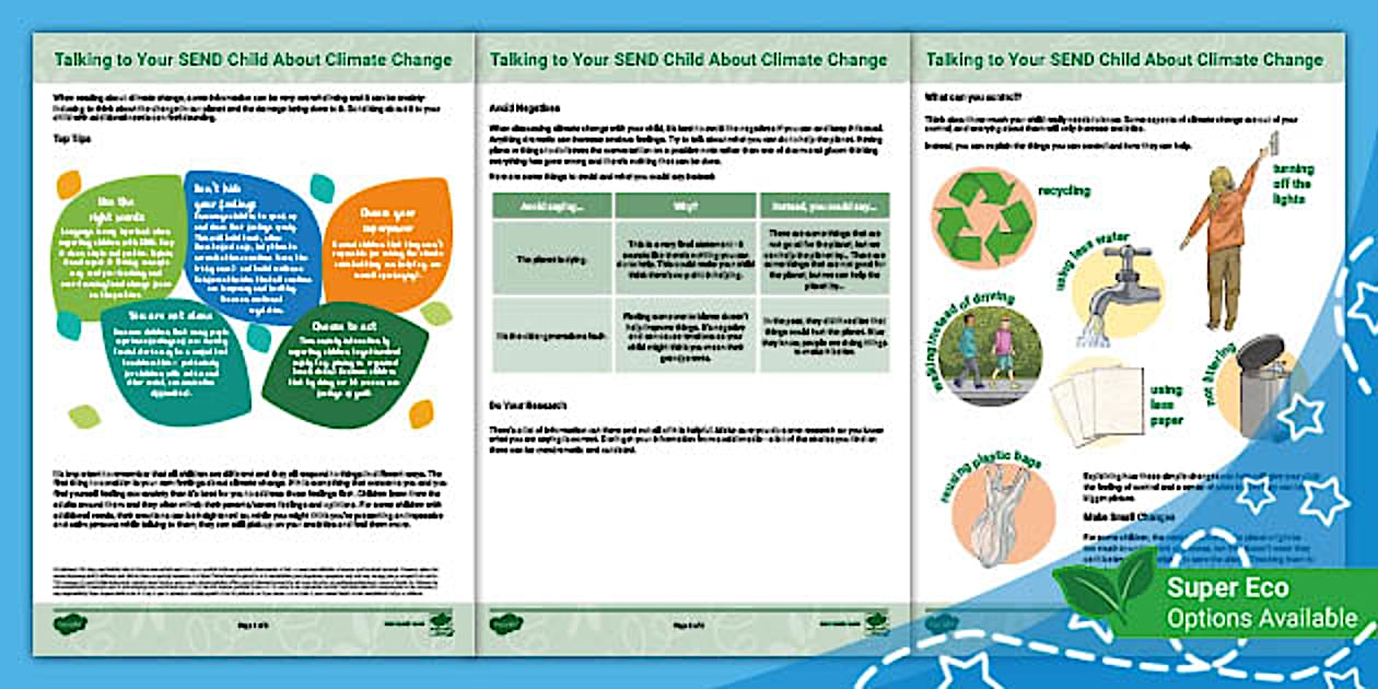 Talking to Your SEND Child About Climate Change - Twinkl