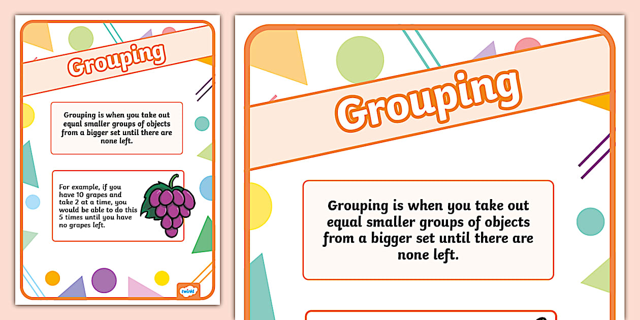 👉 Grouping Display Poster (teacher made) - Twinkl