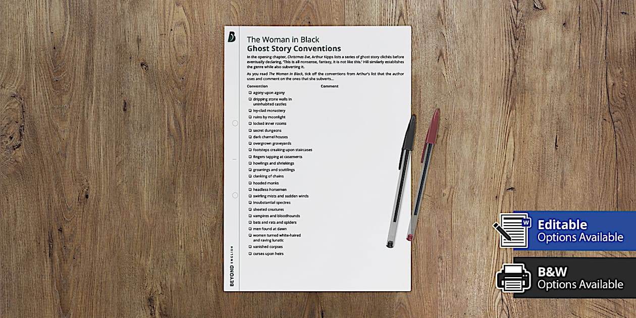 Ghost Story Conventions | The Woman in Black KS3 | Beyond