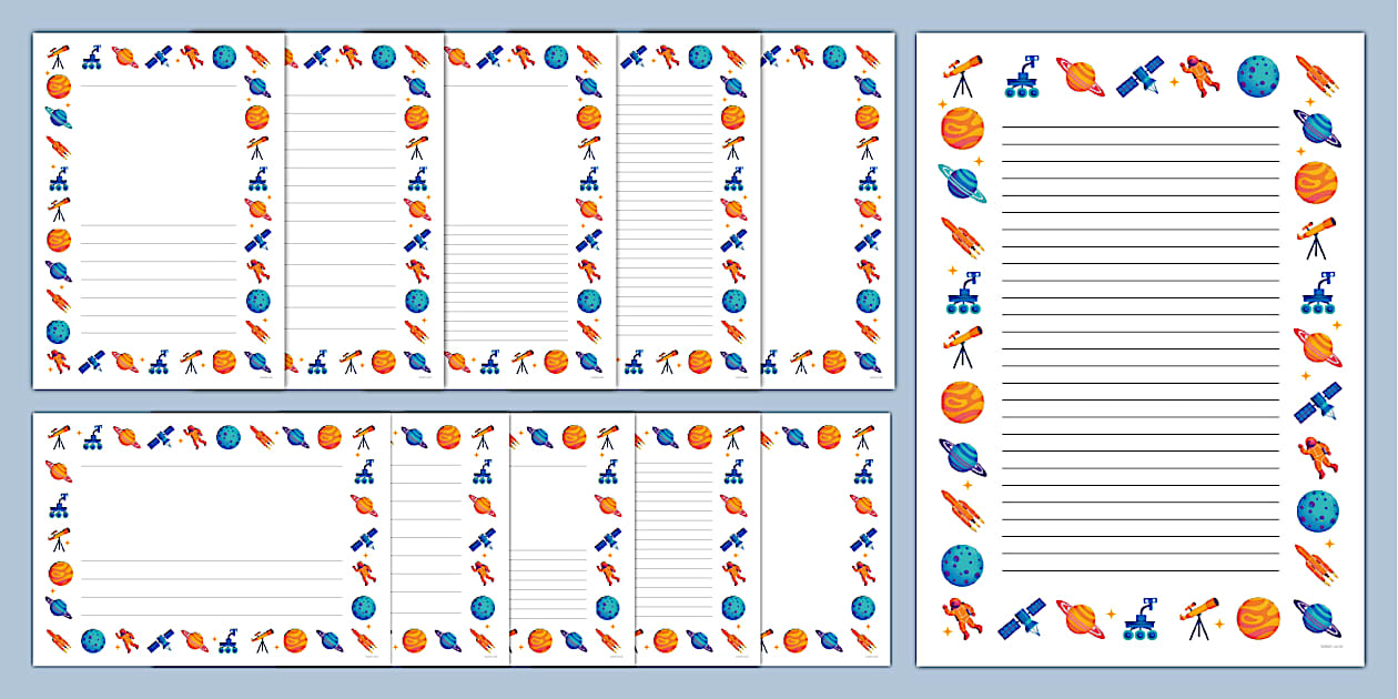Space-Themed Page Borders (creat de profesori) - Twinkl