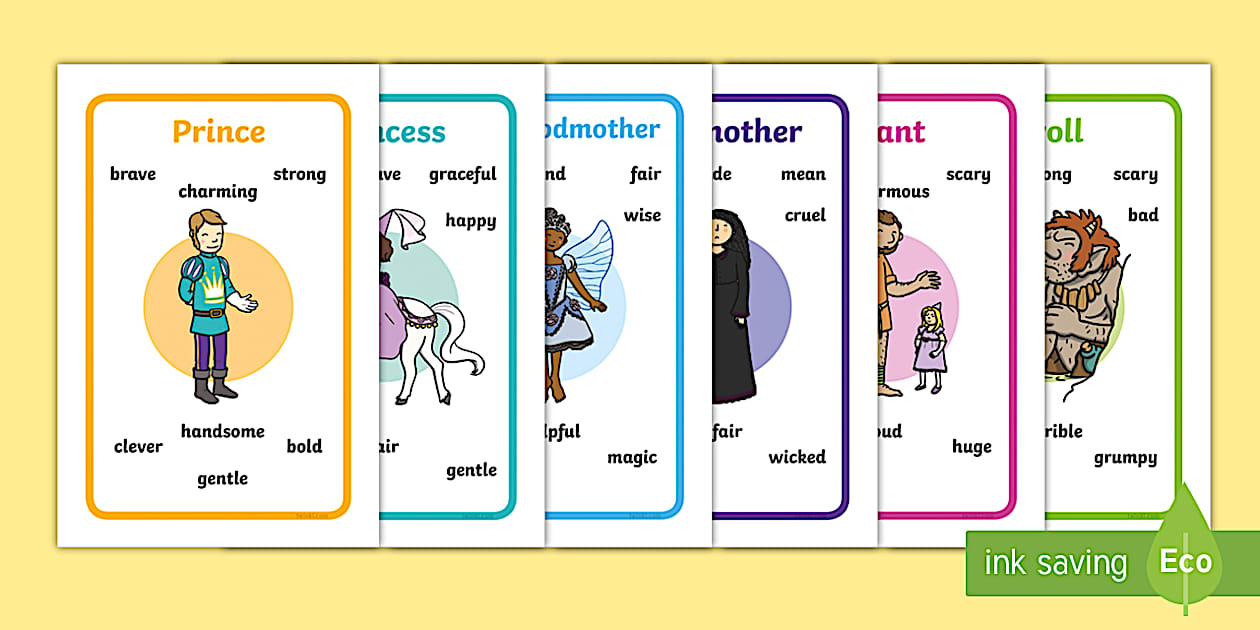 Editable Fairy Tale Character Traits IKEA Tolsby/Fiestad Frame