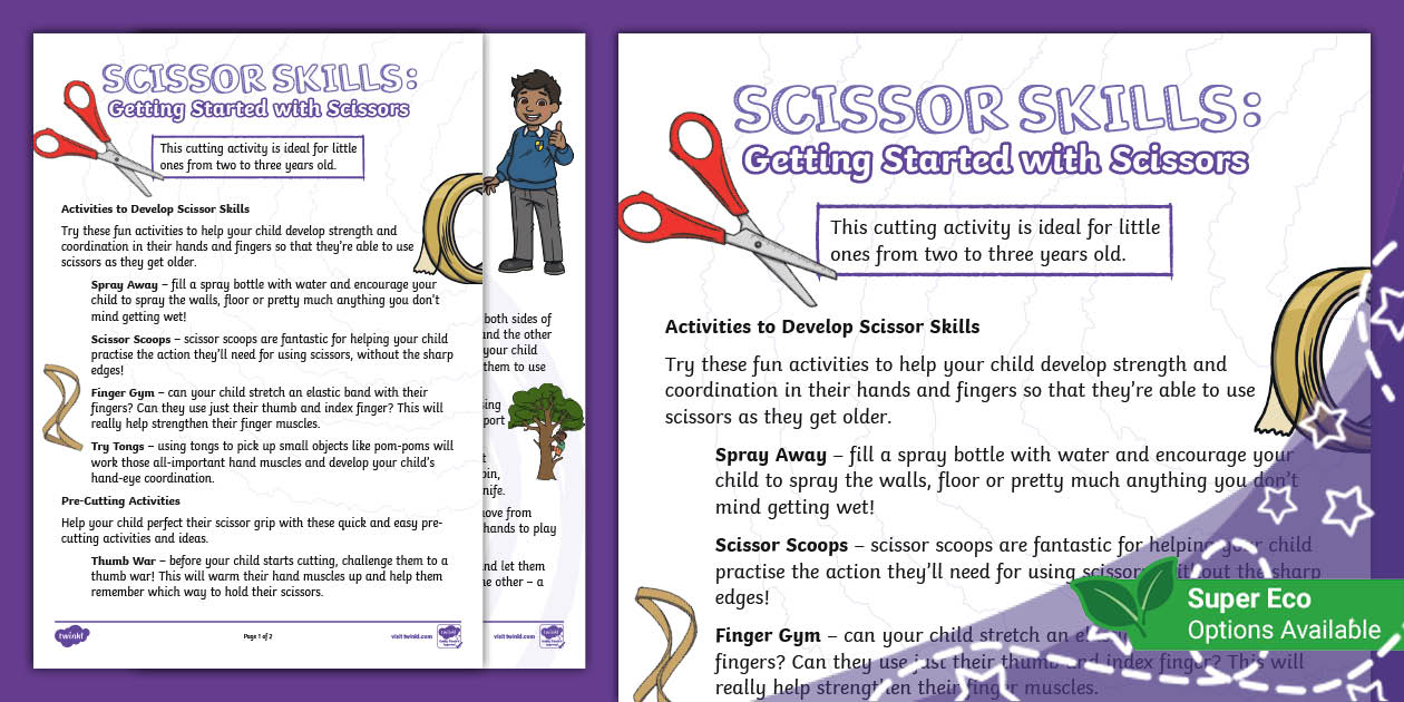 Getting Started with Scissors Activity | 0-5 Years - Twinkl
