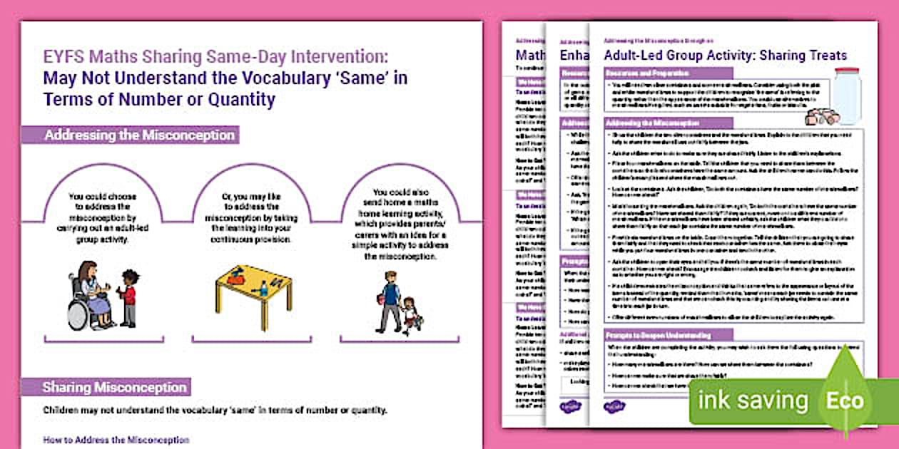👉 EYFS Sharing Same-Day Intervention Plan: May Not Understand the ...